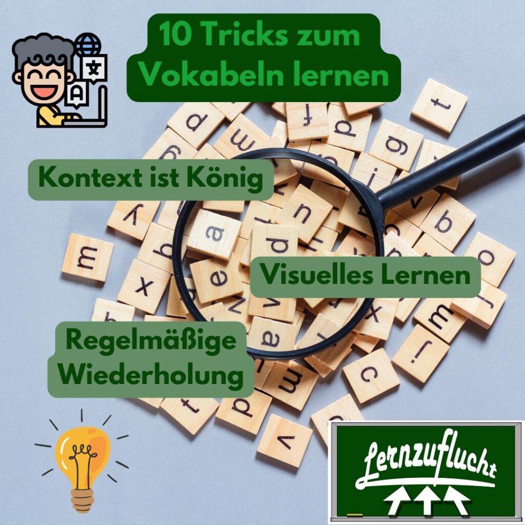 10 Tricks zum Vokabeln lernen - Lernzuflucht Hagen Nachhilfe